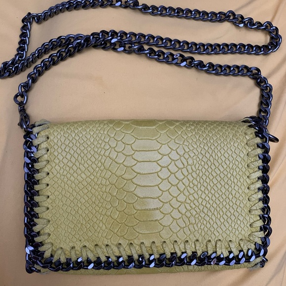 Bags | Small Yellow Purse Borse In Pelle | Poshmark